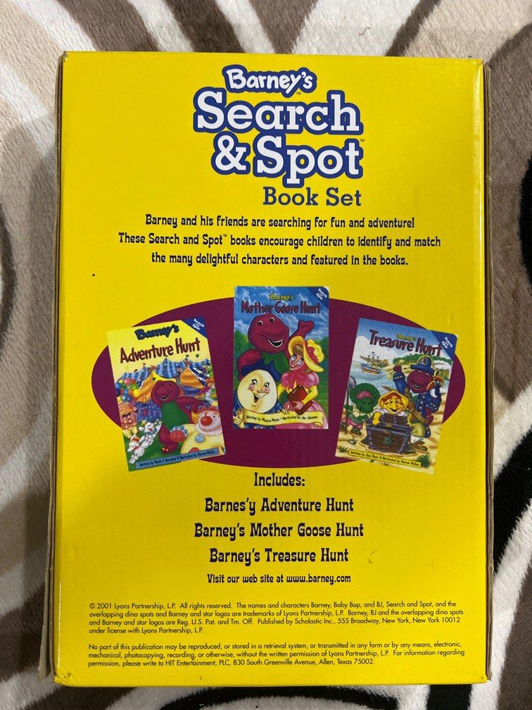 Barney’s Search & Spot Book Set, Hobbies & Toys, Books & Magazines ...