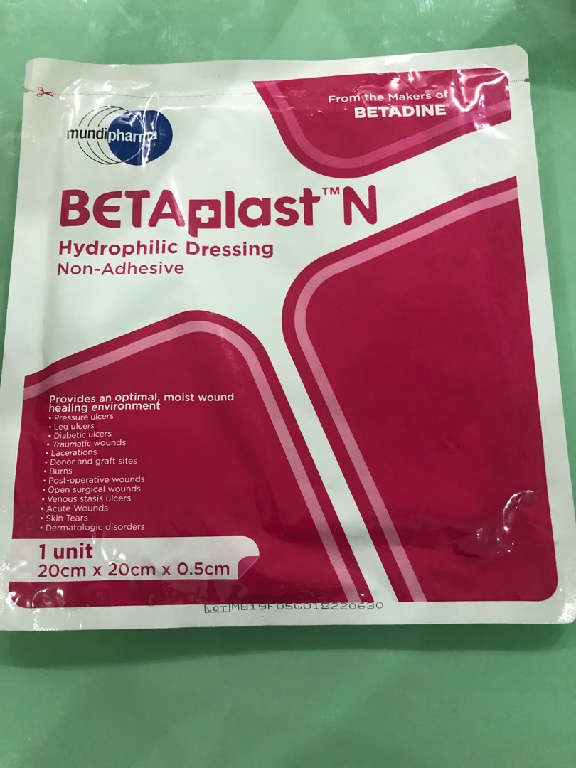 Betaplast N - Hydrophilic Dressing, Health & Nutrition, Medical ...