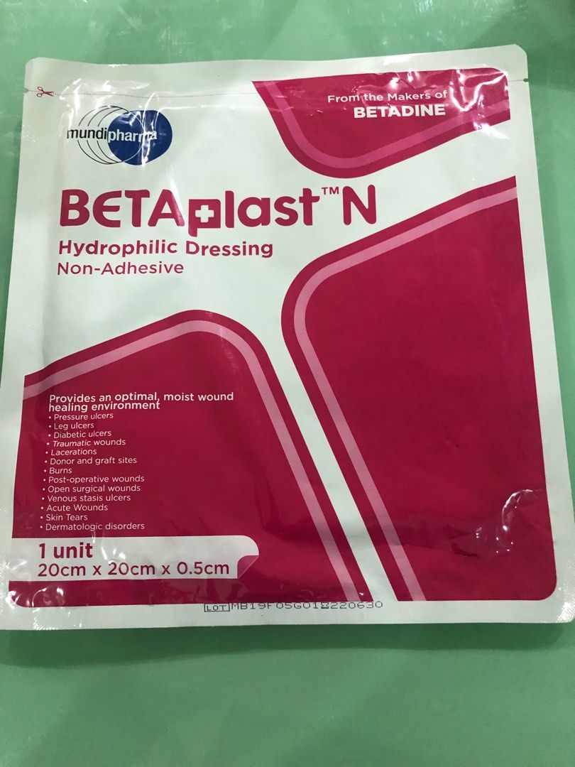 Betaplast N - Hydrophilic Dressing, Health & Nutrition, Medical ...