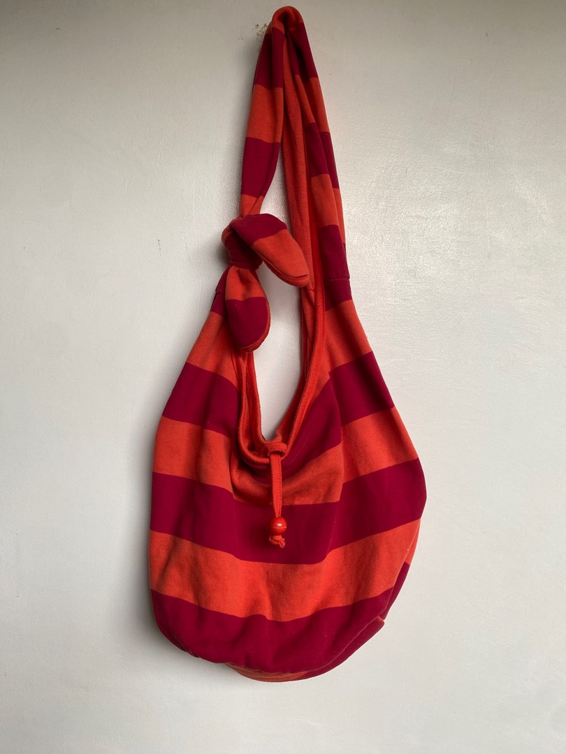 Bluenotes Red & Orange Stripes Bag, Women's Fashion, Bags & Wallets ...