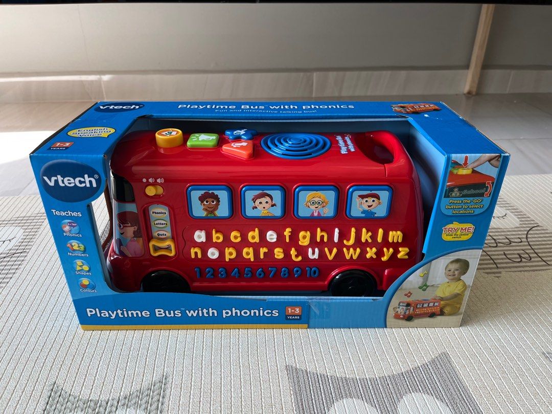 BRAND NEW - Vtech Playtime Bus with Phonics, Babies & Kids, Infant ...