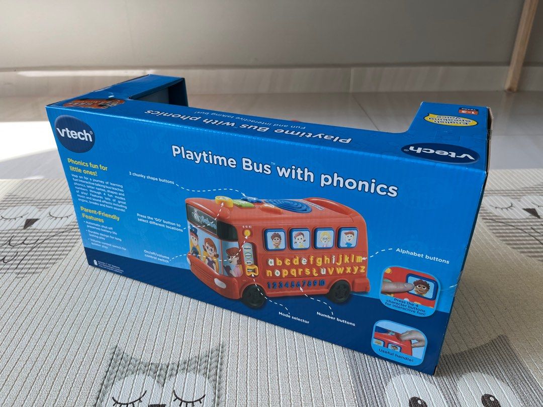BRAND NEW - Vtech Playtime Bus with Phonics, Babies & Kids, Infant ...
