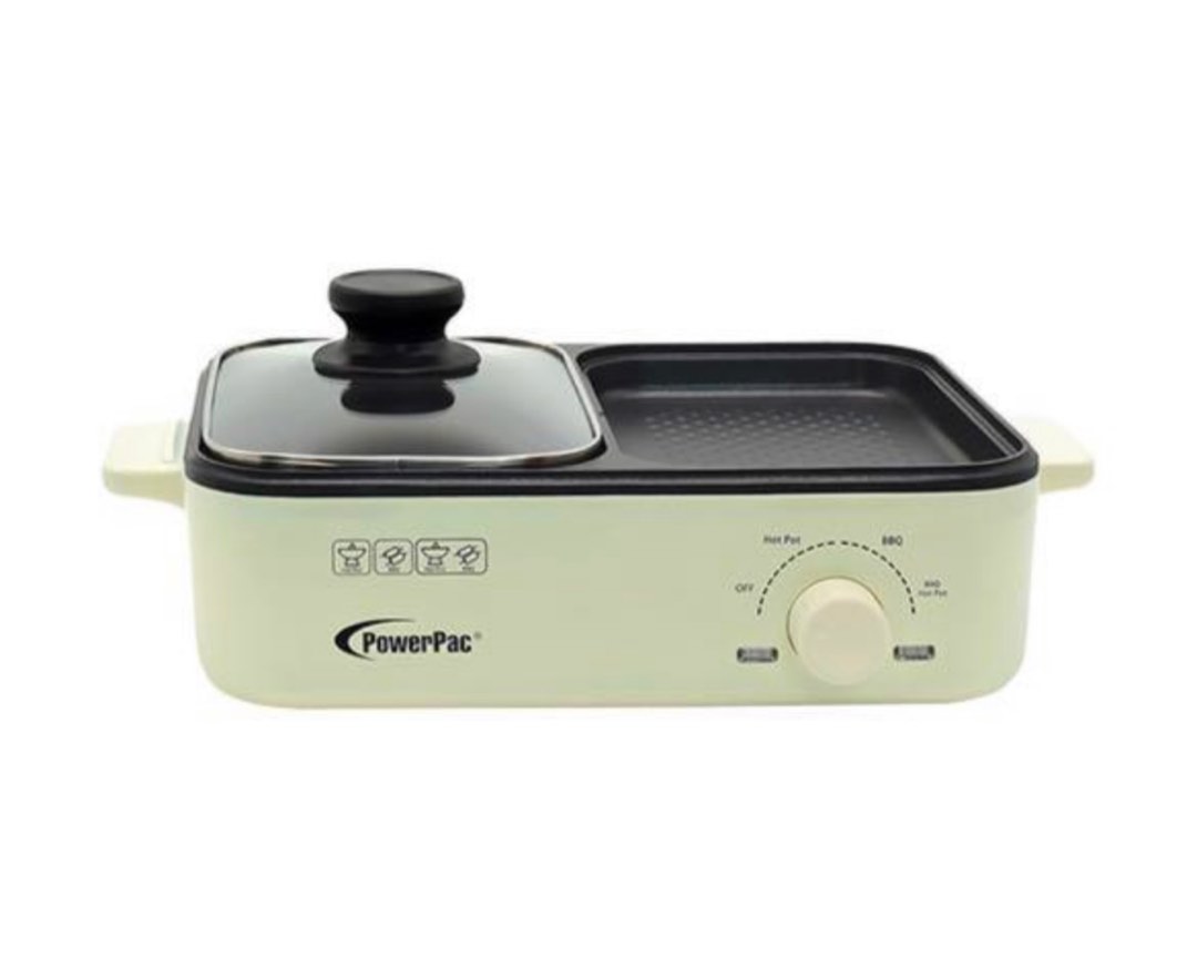 Brand New Powerpac Steamboat with BBQ grill, 2 in 1 Multi Cooker, TV ...