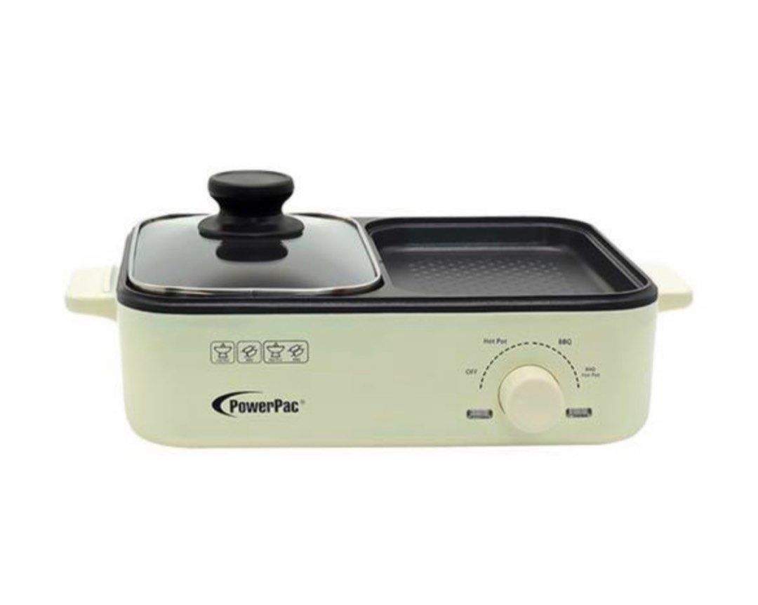 Brand New Powerpac Steamboat with BBQ grill, 2 in 1 Multi Cooker, TV ...