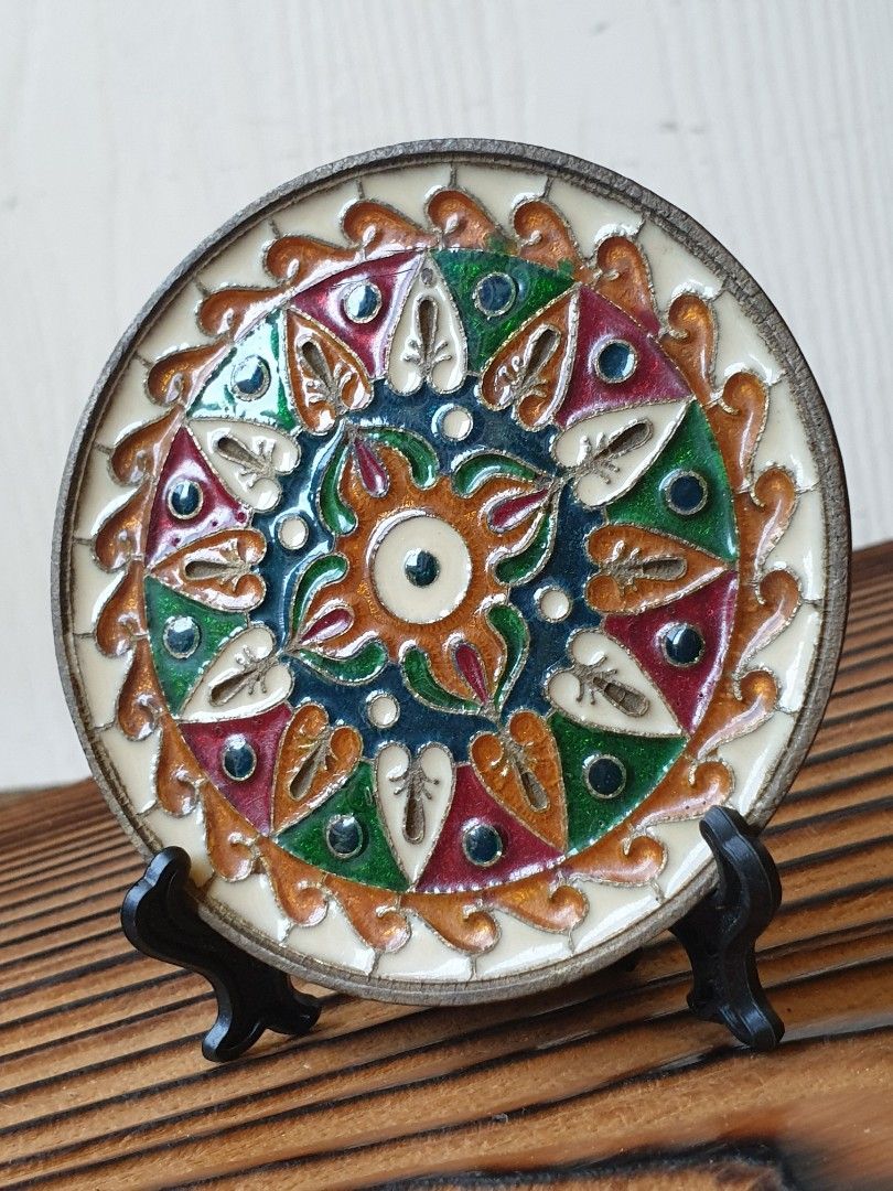 Brass Byzantine Mosaic Enamel Work - Hand Made in Greece, Hobbies ...