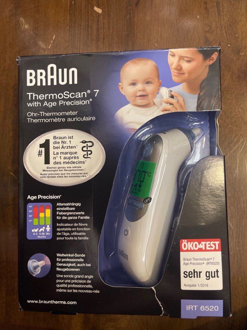 Braun ThermoScan 7 thermometer, Health & Nutrition, Thermometers on ...