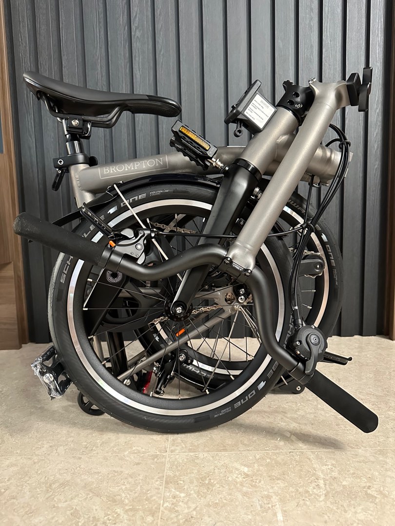 Brompton Titanium T-Line (M bar - 4 speed), Sports Equipment, Bicycles ...