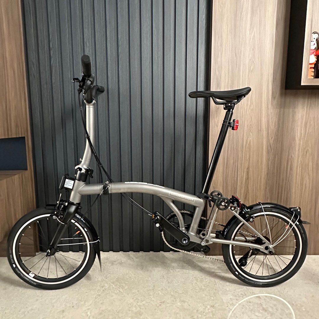 Brompton Titanium T-Line (M bar - 4 speed), Sports Equipment, Bicycles ...