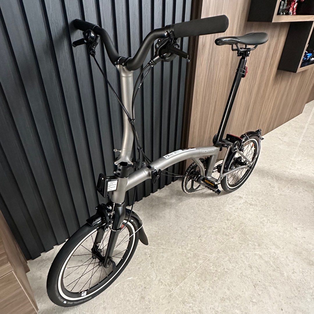 Brompton Titanium T-Line (M bar - 4 speed), Sports Equipment, Bicycles ...