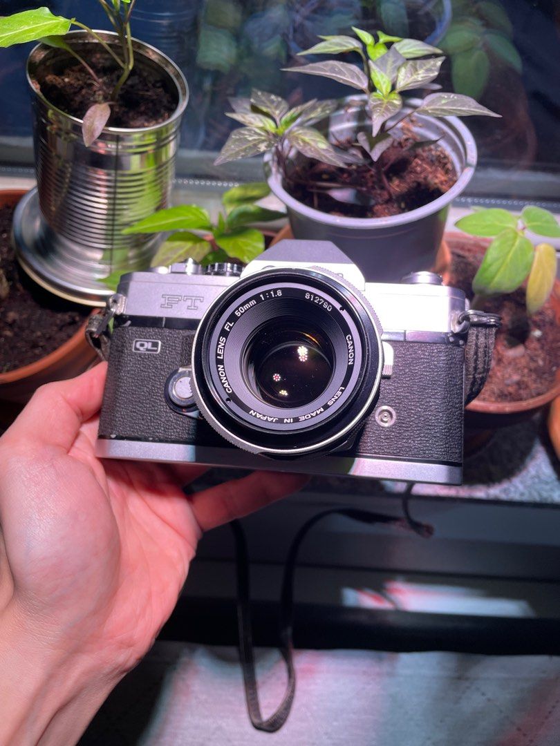 Canon FT SLR Film Camera + 50mm f1.8, Photography, Cameras on Carousell