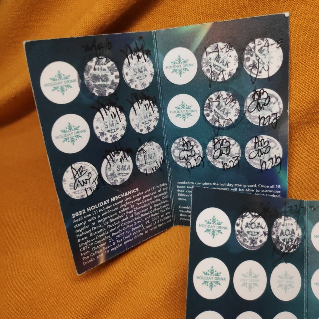 CBTL 2022 Stamp Card with 1 FREE Card, Tickets & Vouchers, Store ...