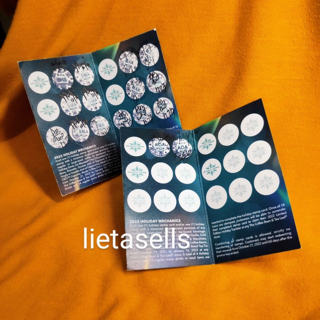 CBTL 2022 Stamp Card with 1 FREE Card, Tickets & Vouchers, Store ...