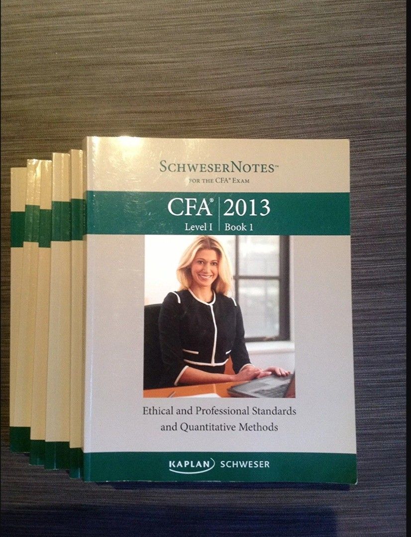 CFA level 1 Schweser Notes Textbooks full set, Hobbies & Toys, Books ...