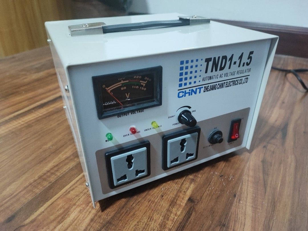 CHINT TND1-1.5 AVR, TV & Home Appliances, Electrical, Adaptors ...