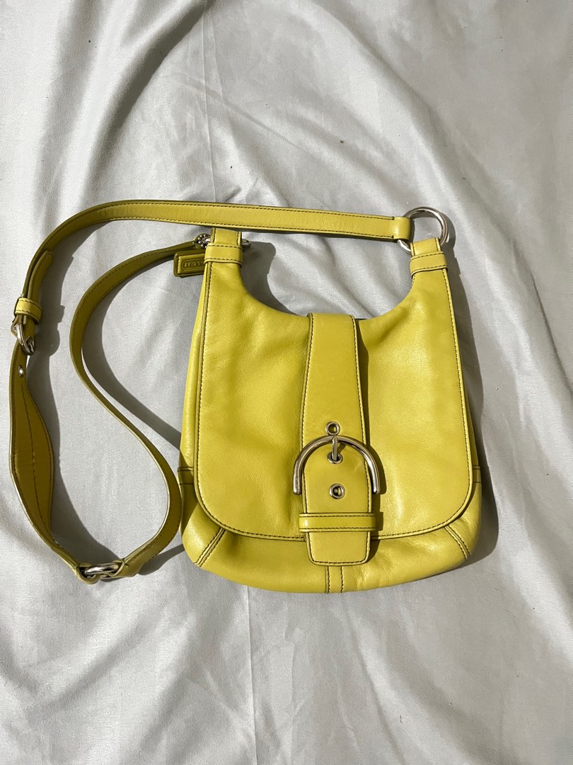 Coach apple green sling bag, Luxury, Bags & Wallets on Carousell