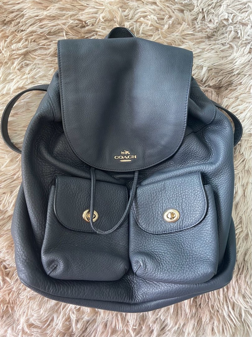 Coach leather backpack bag, Women's Fashion, Bags & Wallets, Backpacks ...