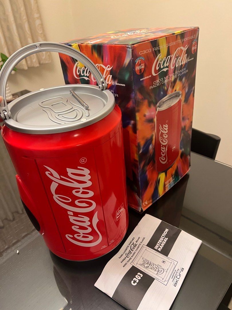 Coca Cola micro tower c303 Radio cassette player, 手提電話, 其他裝置 - Carousell
