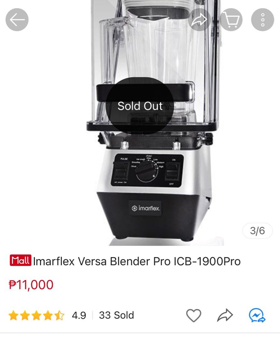 COMMERCIAL BLENDER (ICB-1900PRO), TV & Home Appliances, Kitchen Appliances, Juicers, Blenders ...