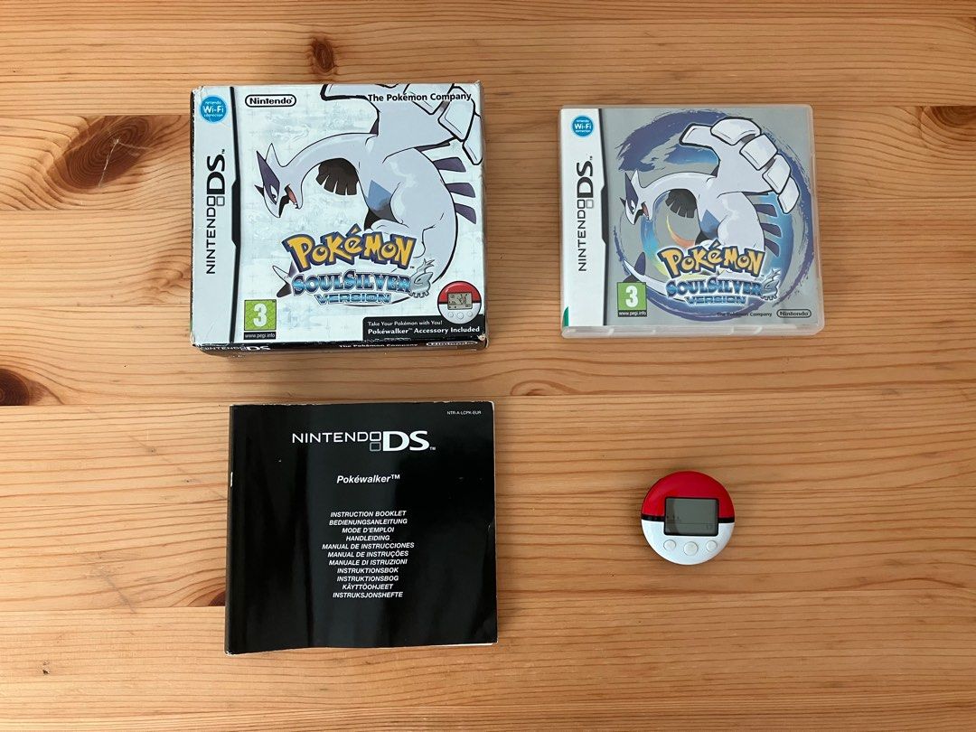 COMPLETE Pokemon SoulSilver Nintendo DS (With PokeWalker), Video Gaming ...