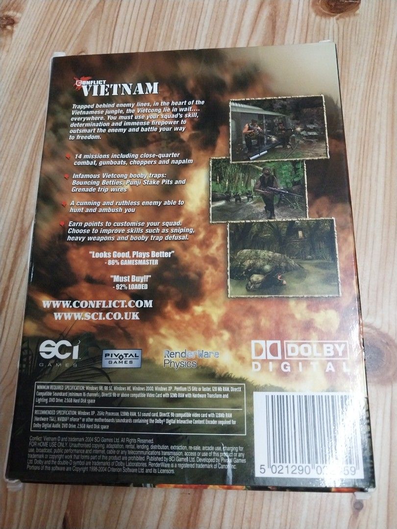Conflict Vietnam 2004 original PC game CD-ROMs, Video Gaming, Video ...