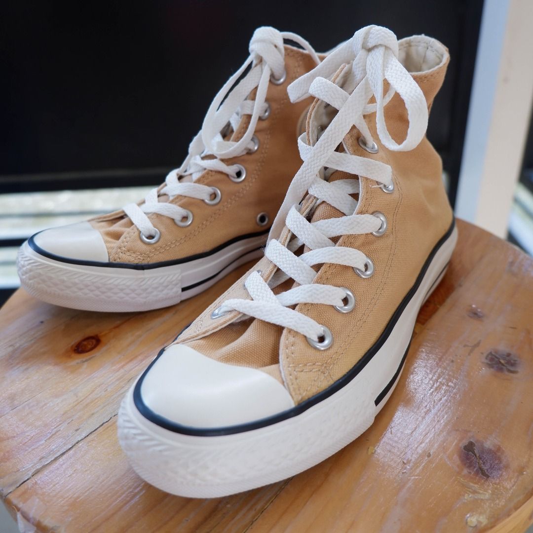 CONVERSE Chuck Taylor All Star Beige Tan High Top Shoes Sneakers ...