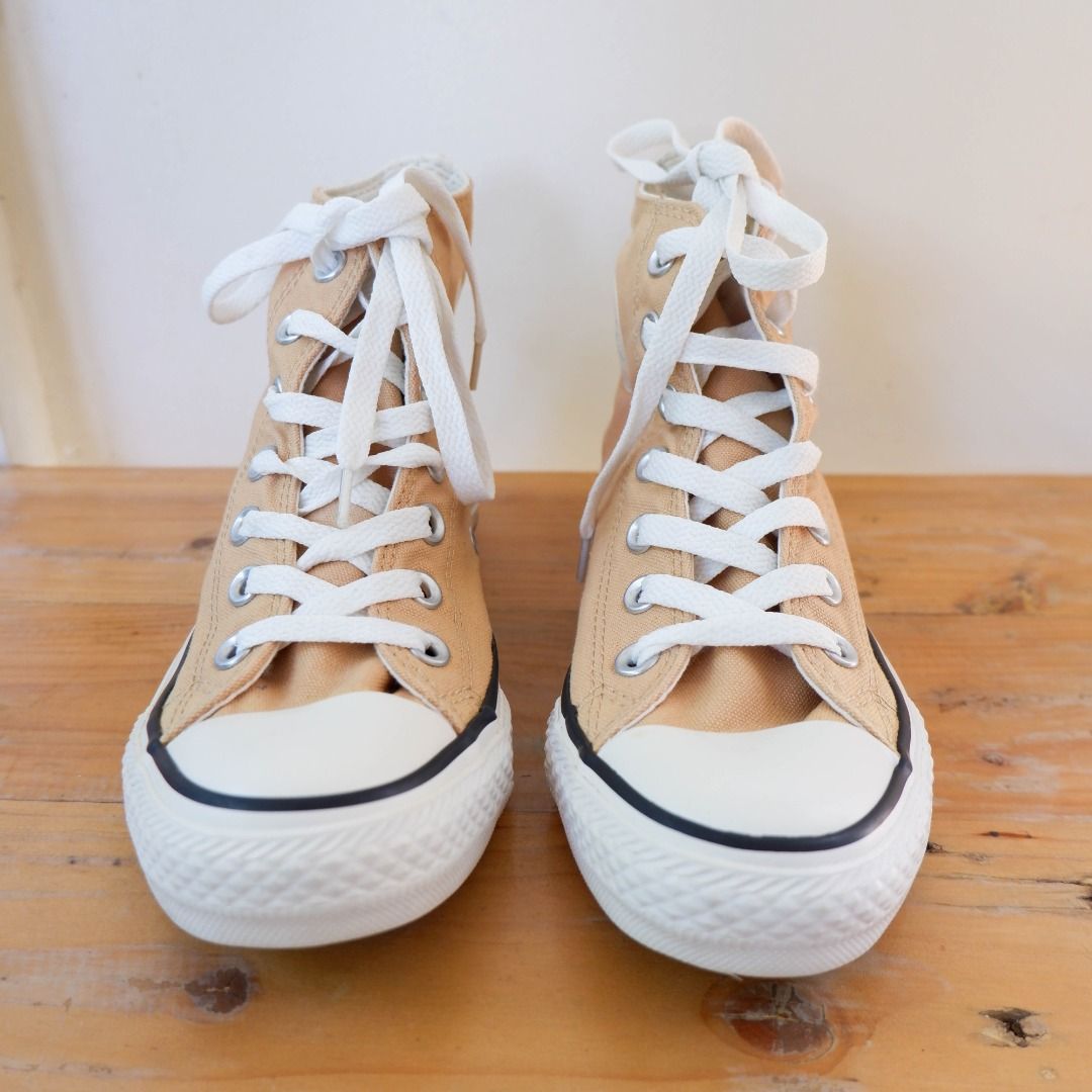 CONVERSE Chuck Taylor All Star Beige Tan High Top Shoes Sneakers ...