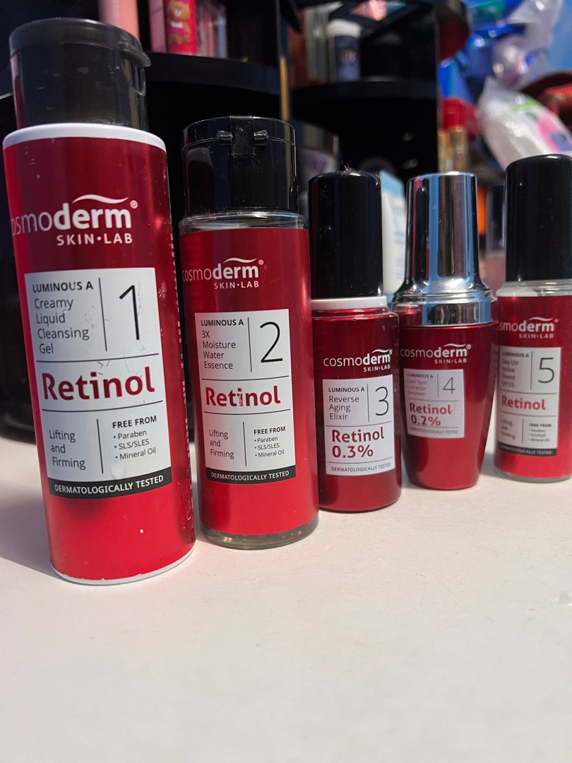 Cosmoderm Retinol Set, Beauty & Personal Care, Face, Face Care on Carousell