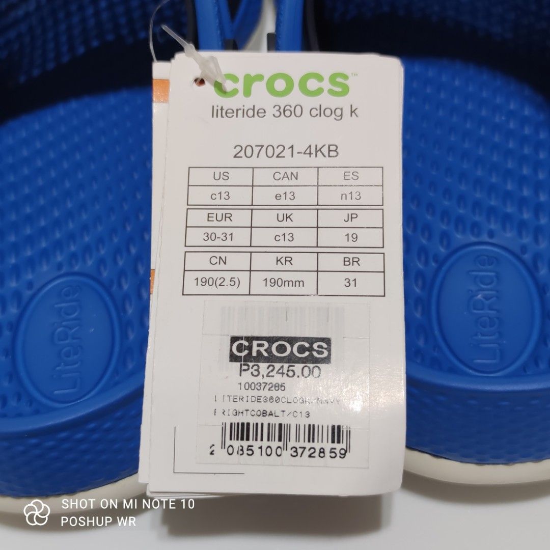 CROCS Literide 360 clog k C13 (navy bright cobalt), Babies & Kids ...