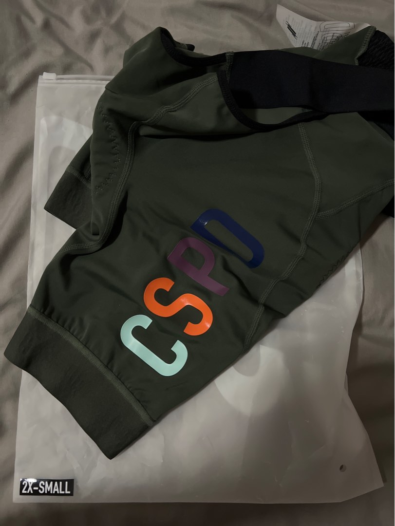 CSPD EXILE WOMEN BIB SHORTS-OLIVE, Men's Fashion, Activewear on Carousell