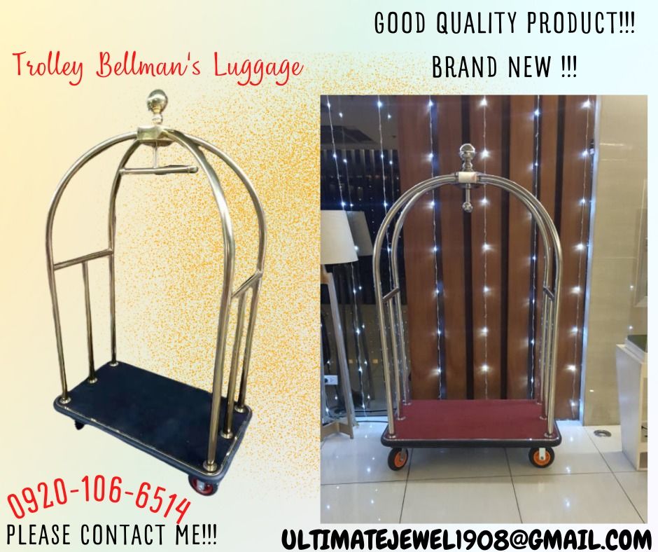 CUSTOMIZE COLOR TROLLEY BELLMAN'S LUGGAGE - BRAND NEW AND GOOD QUALITY ...