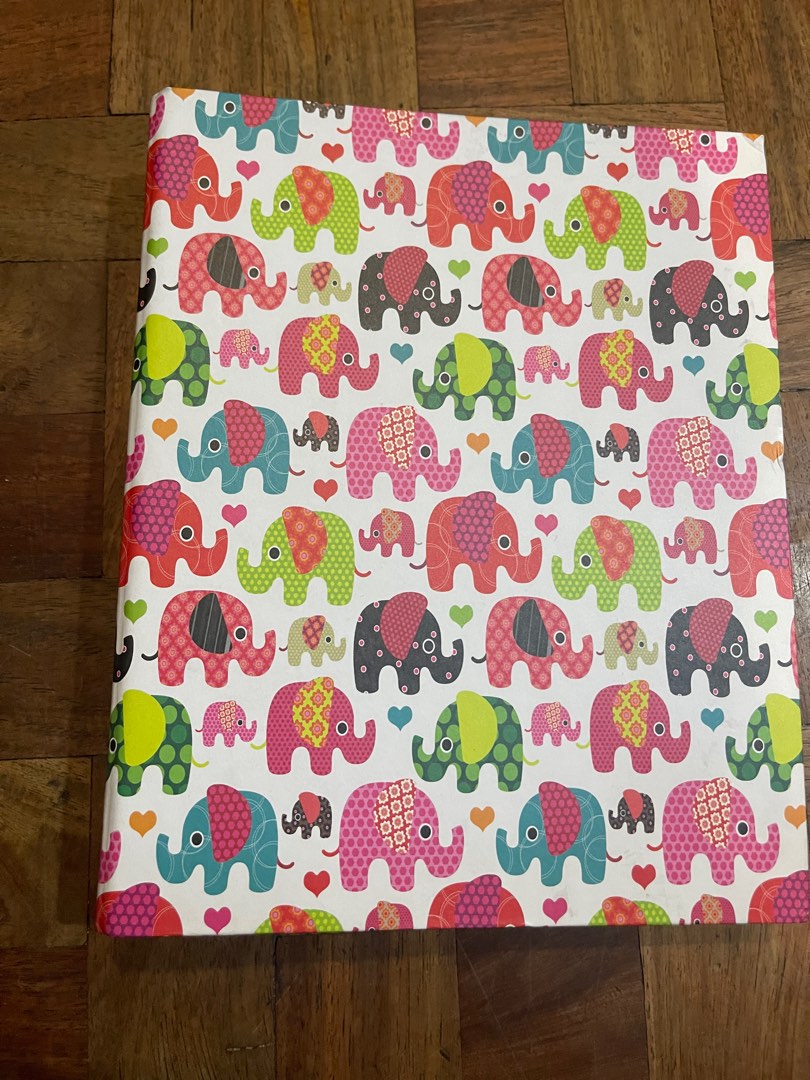 Daiso Cute Elephant Refillable Notebook Clipboard, Hobbies & Toys ...