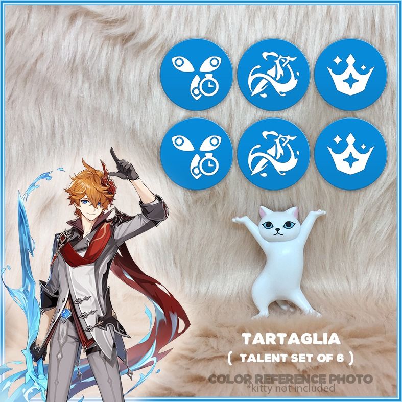 [DECAL] Genshin Impact Talents Skills COLORED version Vinyl Sticker ...