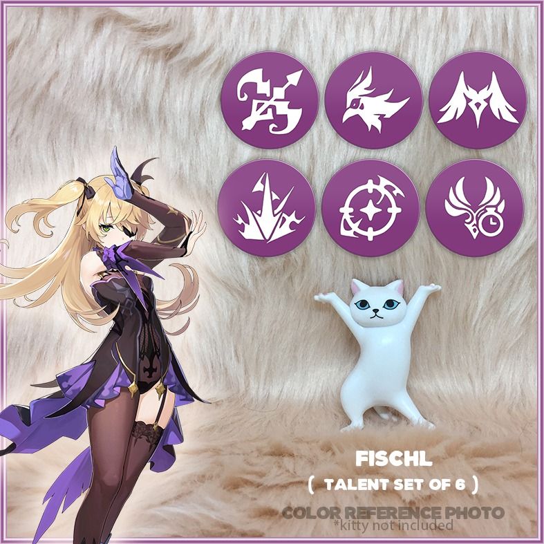 [DECAL] Genshin Impact Talents Skills COLORED version Vinyl Sticker ...