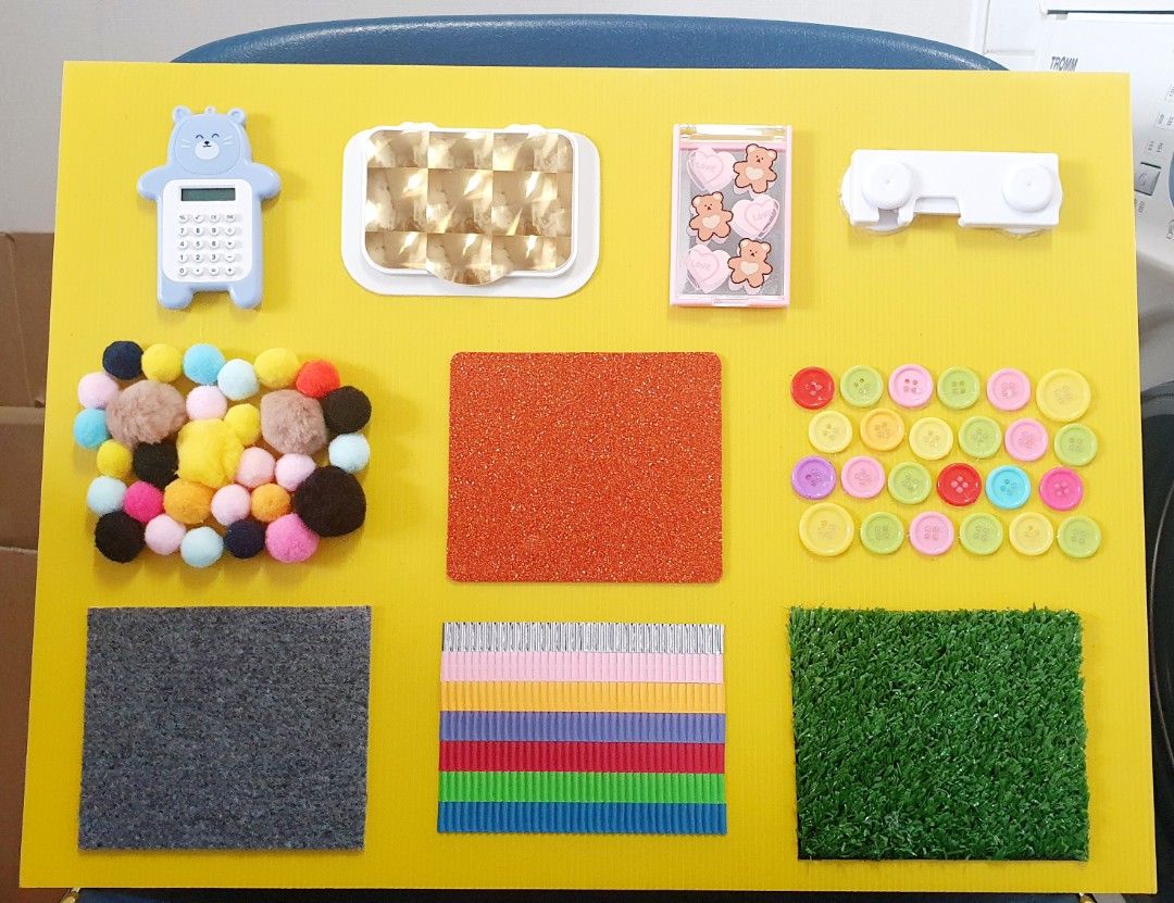 DIY SENSORY TEXTURES BOARD READYSTOCKS INSTOCKS, Hobbies & Toys, Toys ...