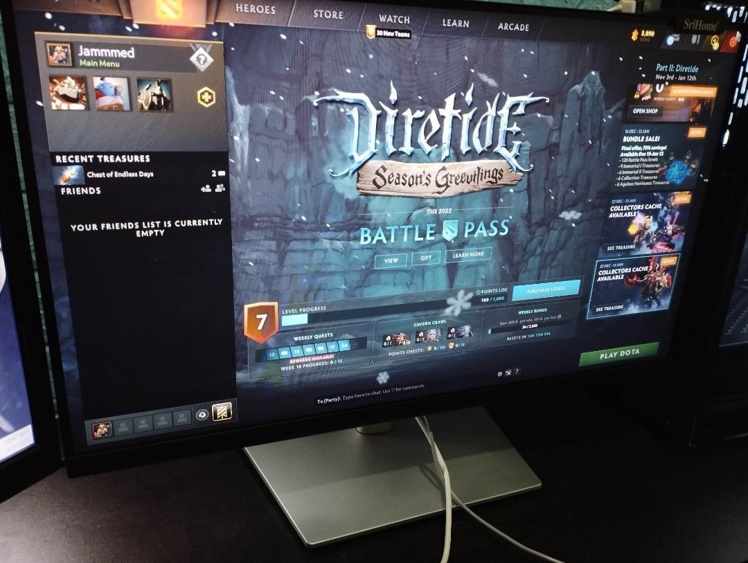 Dual monitor gaming computer set complete peripherals, Computers & Tech ...