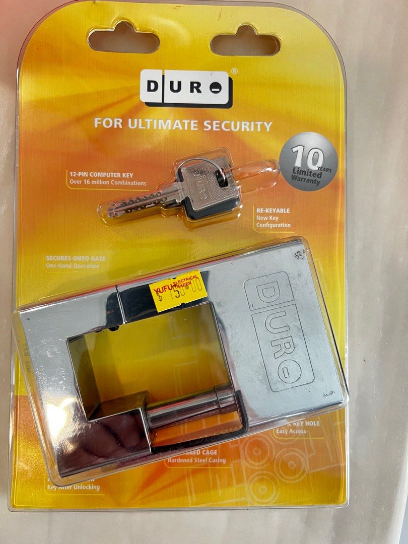Duro 833 Gate Lock, Furniture & Home Living, Security & Locks, Locks ...