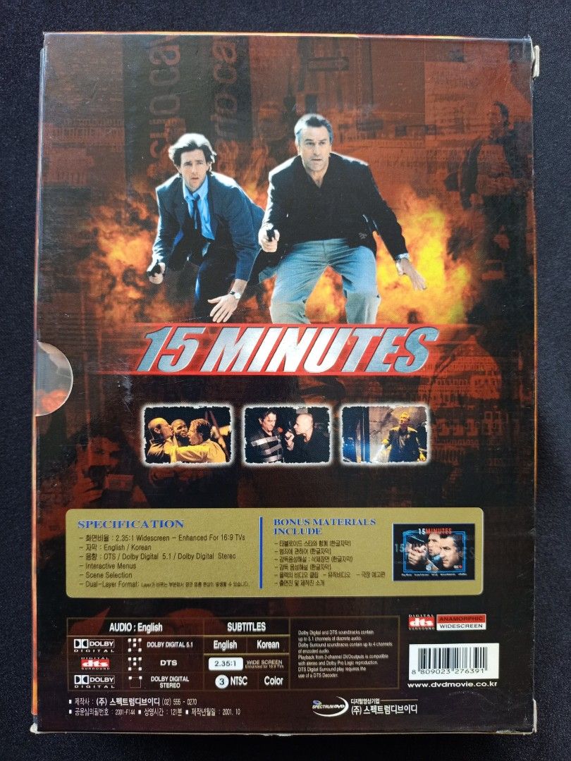 DVD 15 Minutes, Hobbies & Toys, Music & Media, CDs & DVDs on Carousell
