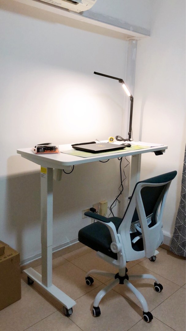 Ergonomic Electric Motorized Adjustable Study Table Standing Desk with ...