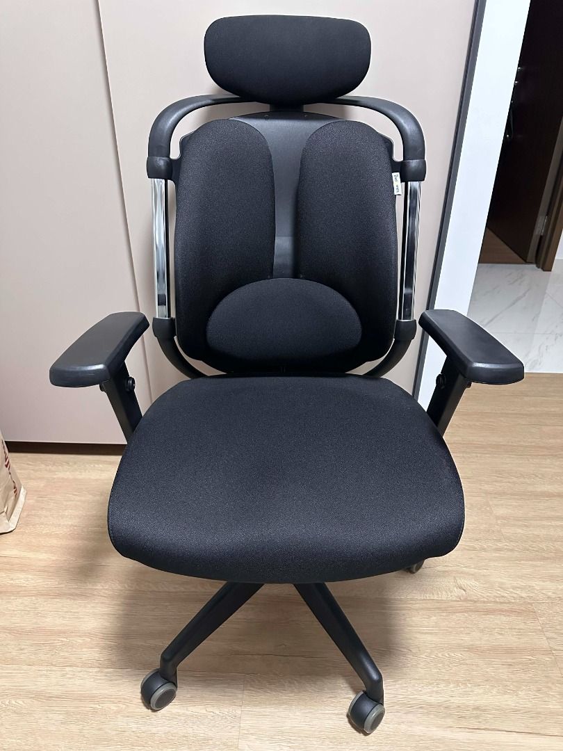 Euro Duo Back Ergonomic Office Chair, Furniture & Home Living ...