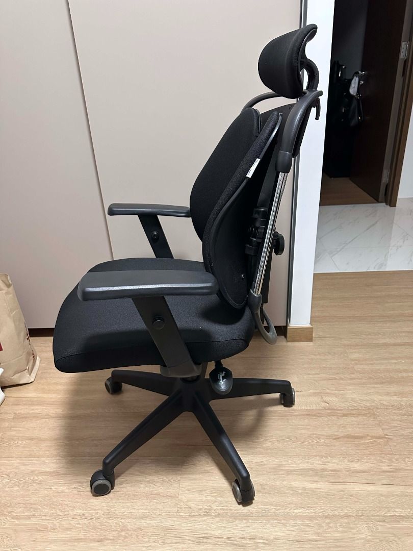 Euro Duo Back Ergonomic Office Chair, Furniture & Home Living ...