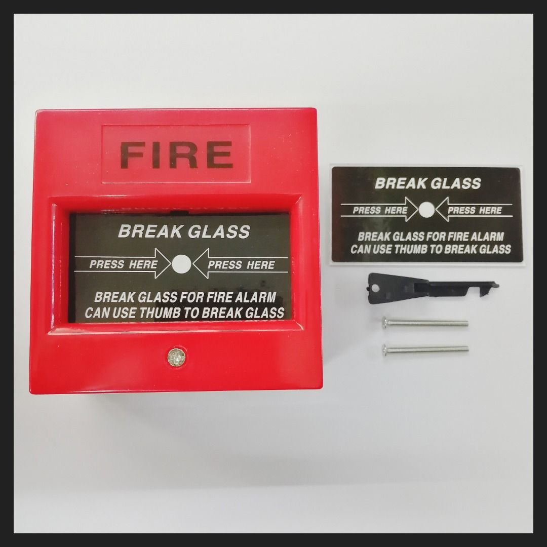 FIRE ALARM SWITCH BREAK GLASS (MANUAL CALL POINT), Furniture & Home ...