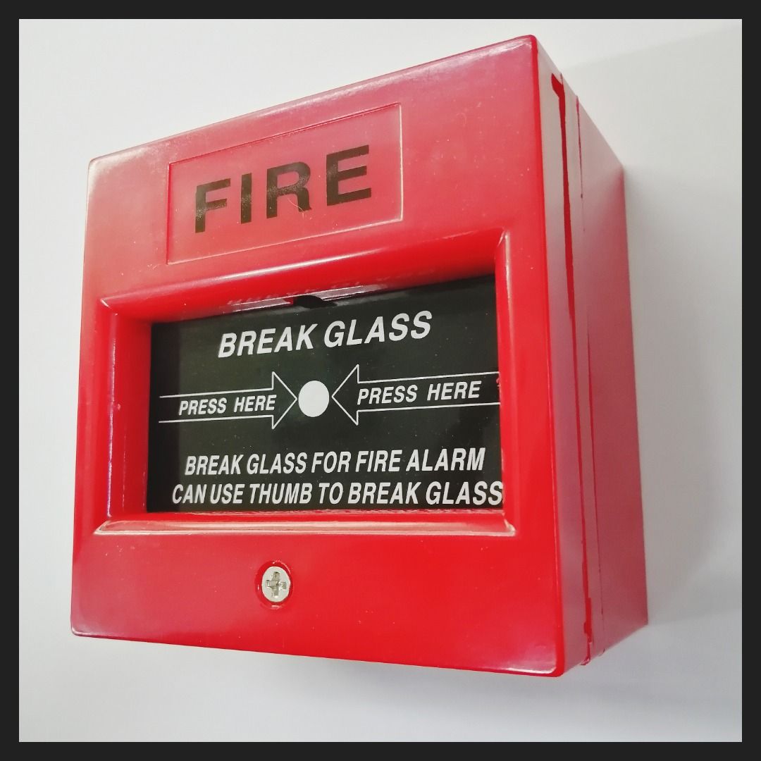 FIRE ALARM SWITCH BREAK GLASS (MANUAL CALL POINT), Furniture & Home ...