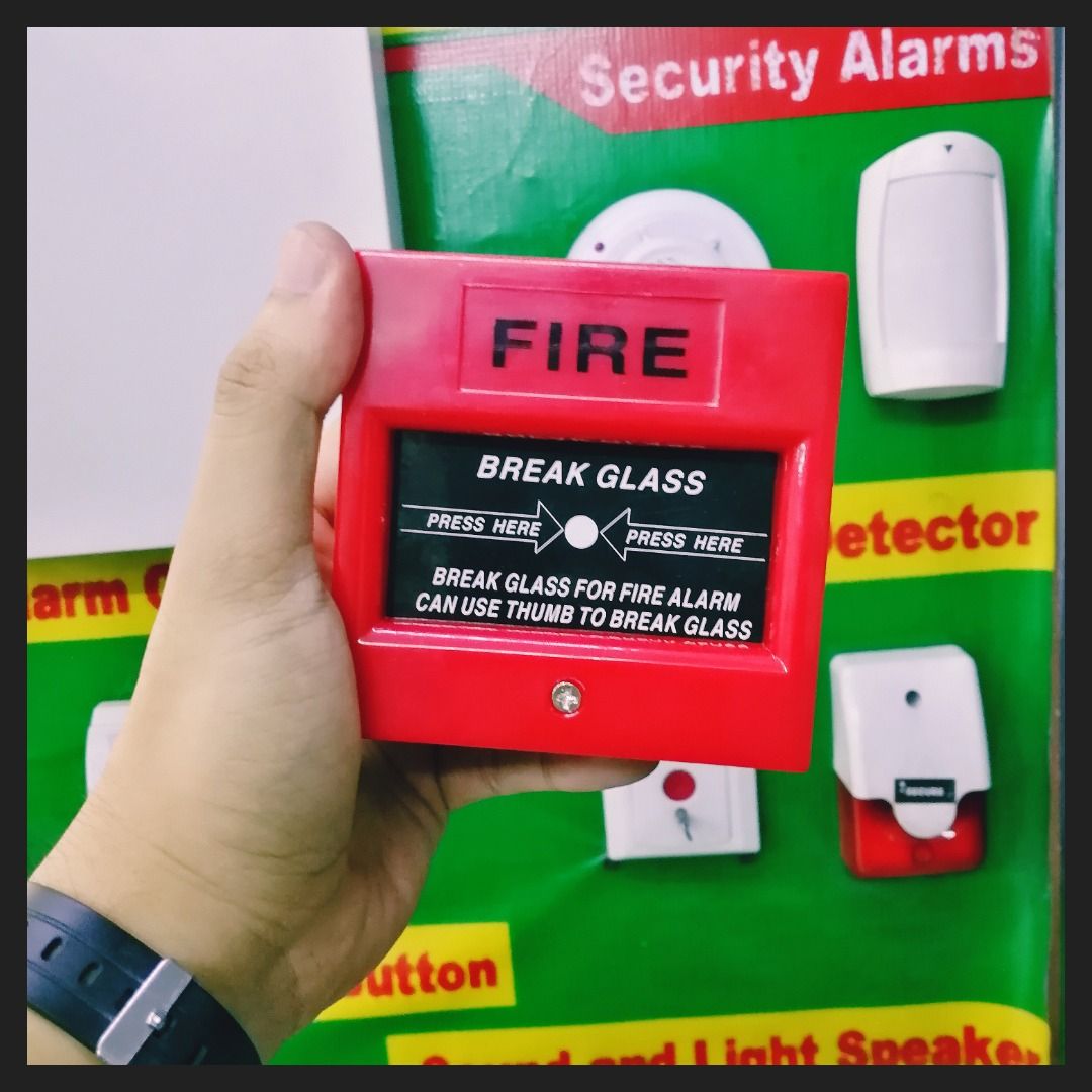 FIRE ALARM SWITCH BREAK GLASS (MANUAL CALL POINT), Furniture & Home ...