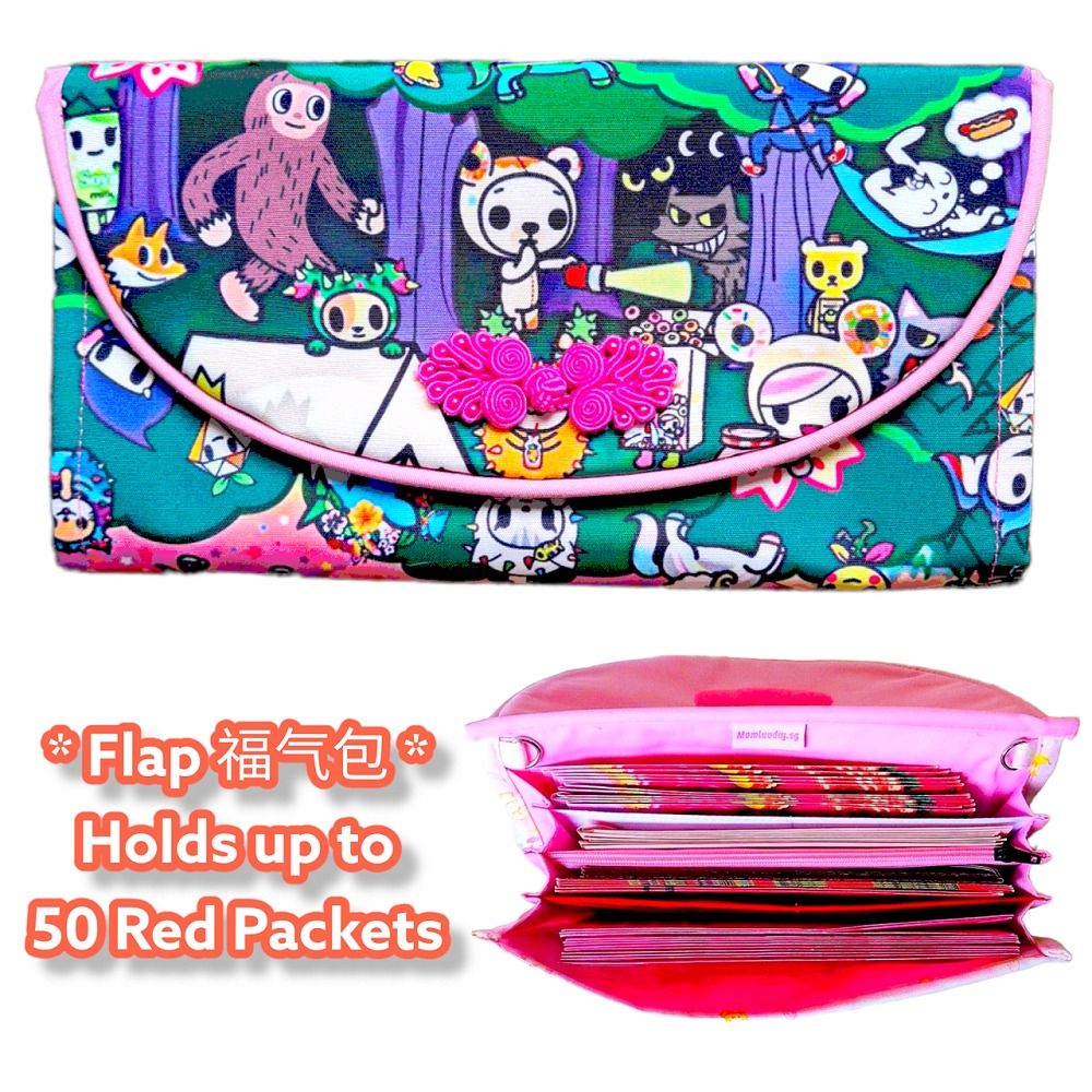 FLAP Ang Bao Organizer | Pouch for Red Packets | Flap Organiser 50 Red ...
