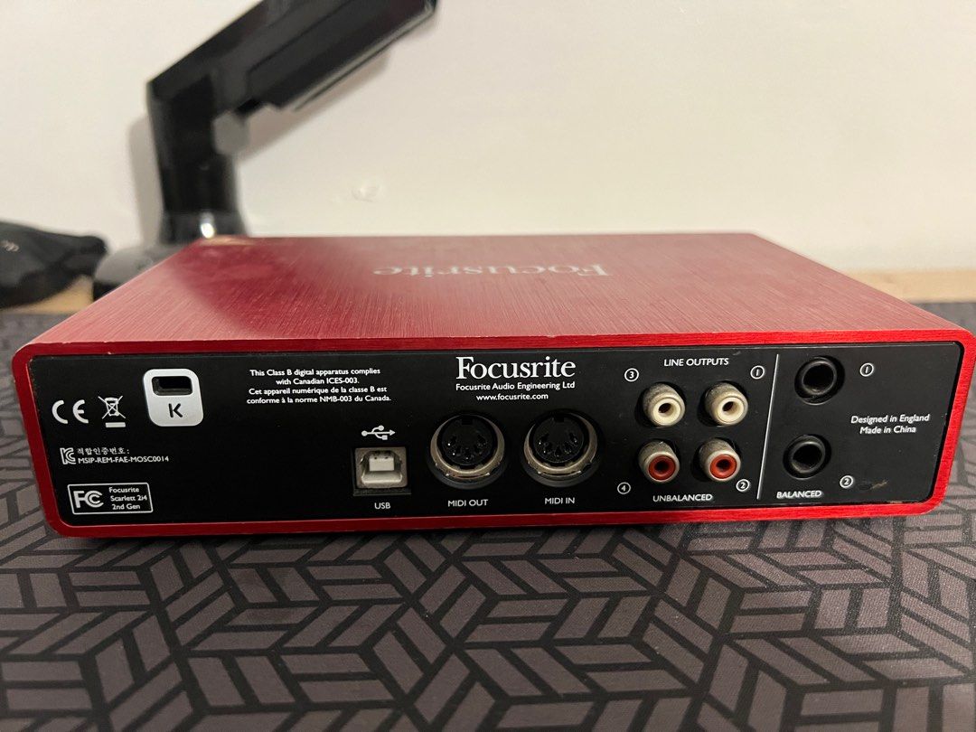 Focusrite 2i4 (2nd Generation), Audio, Other Audio Equipment on Carousell