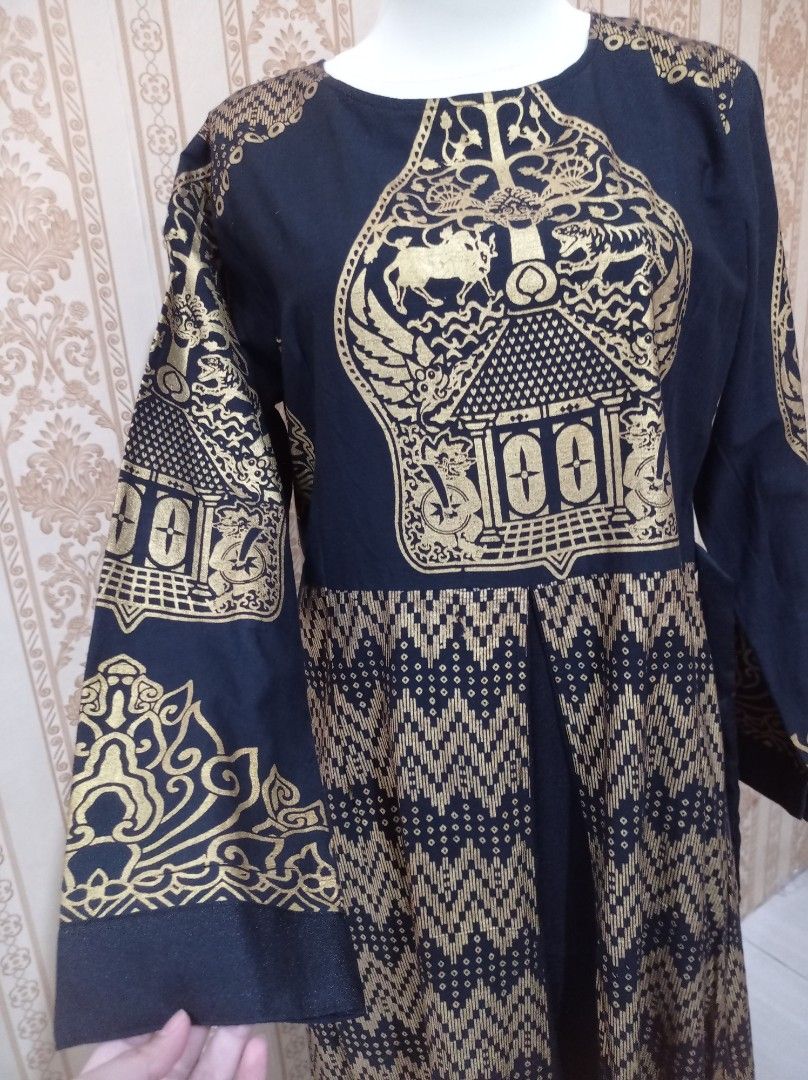 Gamis Batik ORIGINAL BENANG RATU REALPICT Dress Ria Ricis Benang Raja ...