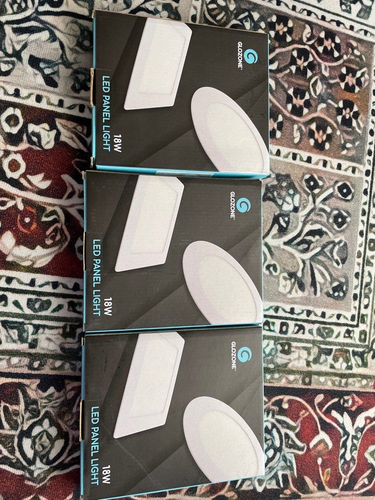 Glozone 18w Led Panel Light, Furniture & Home Living, Lighting & Fans ...