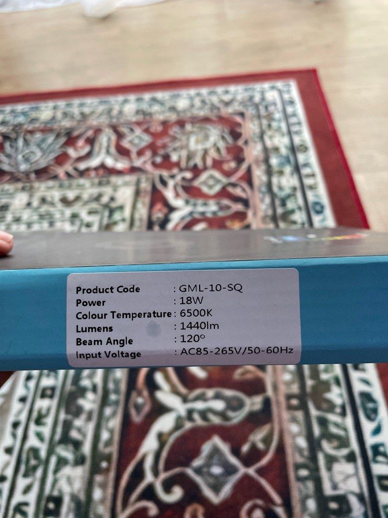 Glozone 18w Led Panel Light, Furniture & Home Living, Lighting & Fans ...