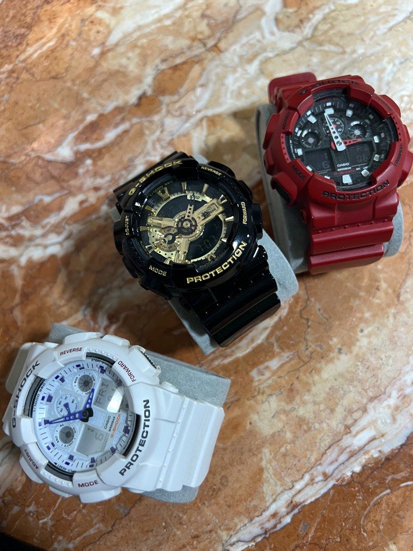Gshock ga100a and gshock ga110gb, Men's Fashion, Watches & Accessories ...