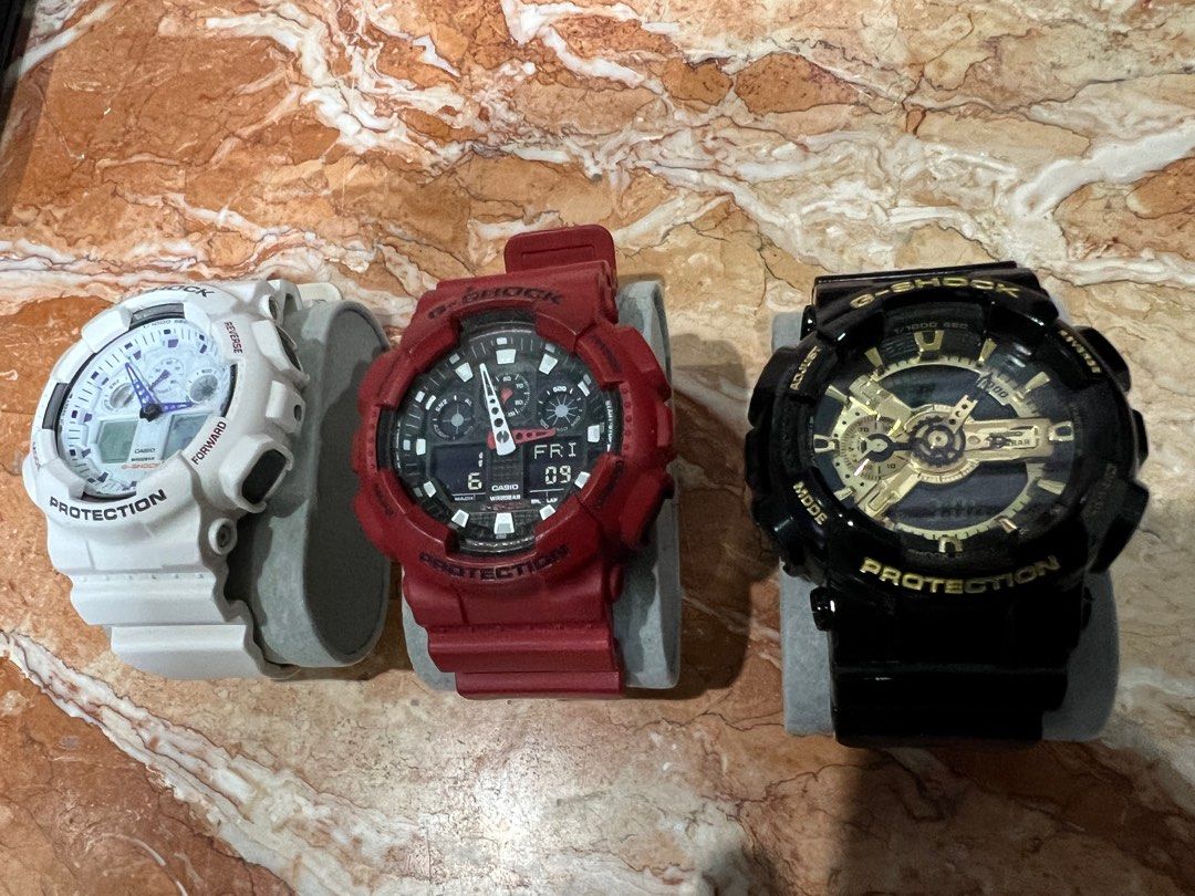 Gshock ga100a and gshock ga110gb, Men's Fashion, Watches & Accessories ...
